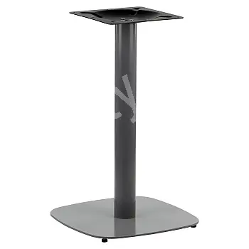 Središnji postolje stola izrađeno od metala, sive boje, visine 73 c..