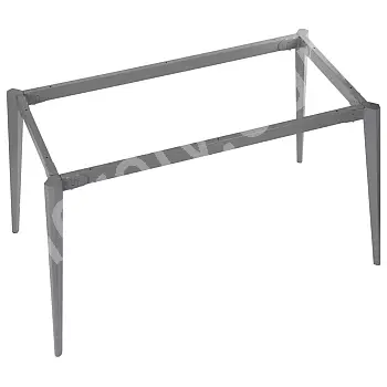 Classic steel trapezium table frame in black or grey colour, height..